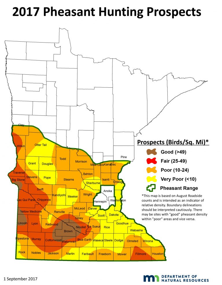 MN DNR Releases 2017 Roadside Survey Report | Minnesota Pheasants, Inc.