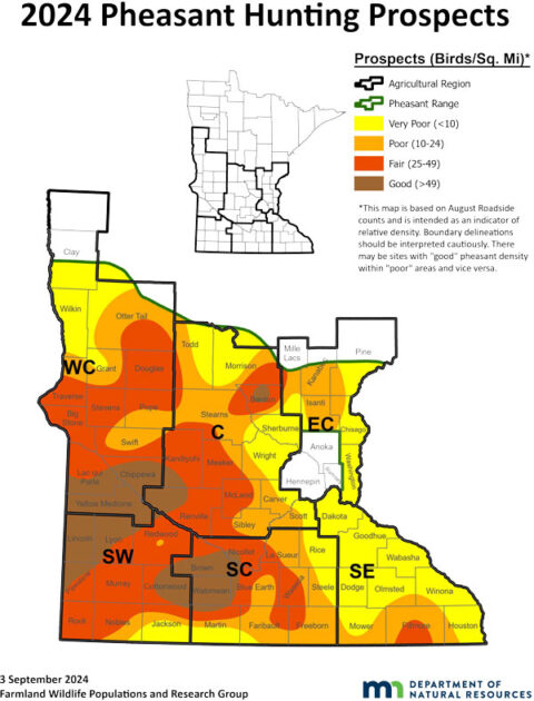 2024 MN DNR Roadside Count | Minnesota Pheasants, Inc.